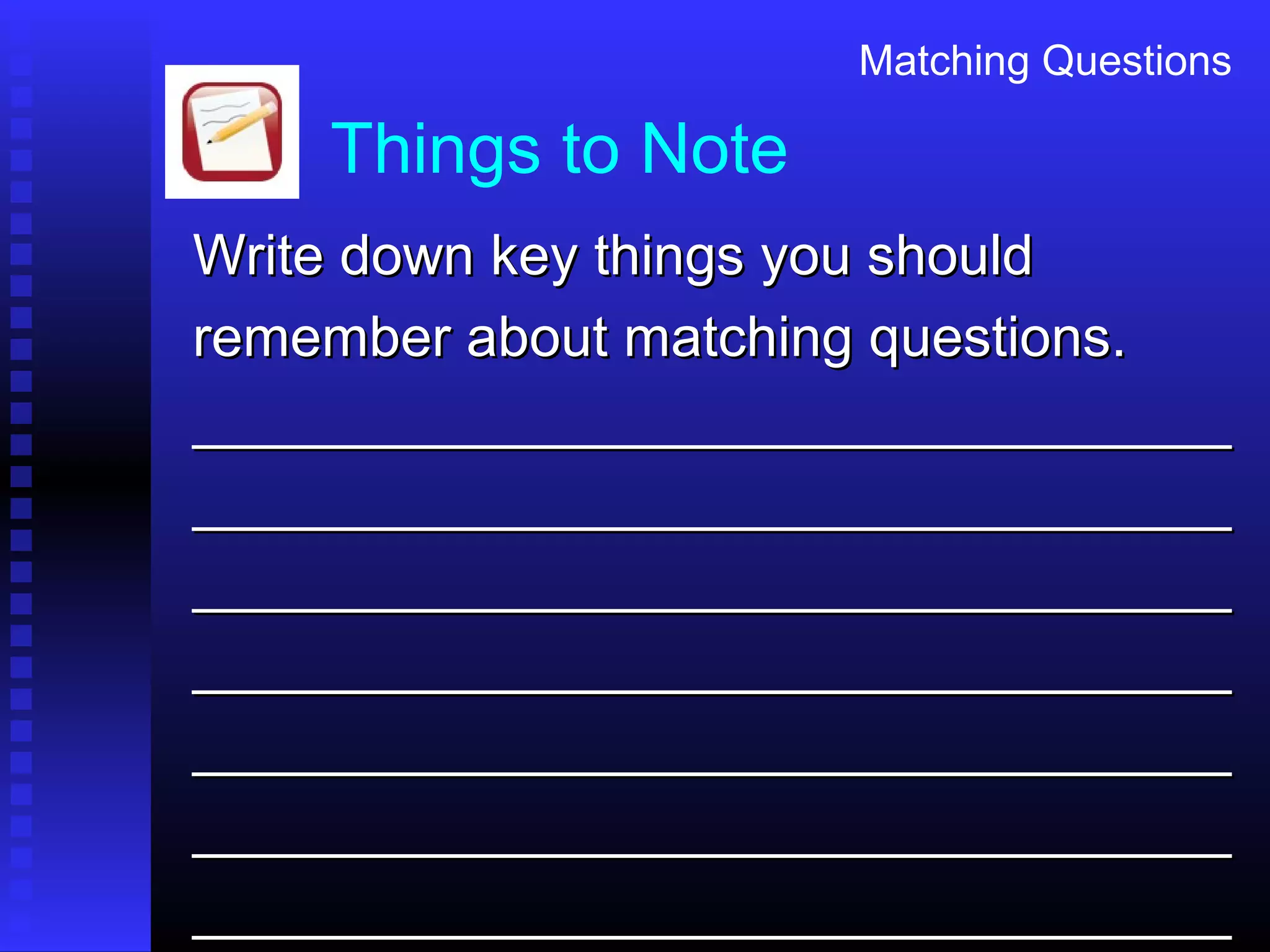 Writing effective questions and tests | PPT