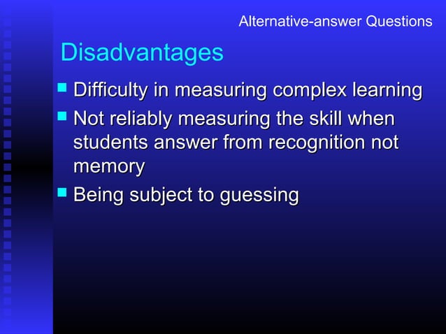 Writing effective questions and tests | PPT