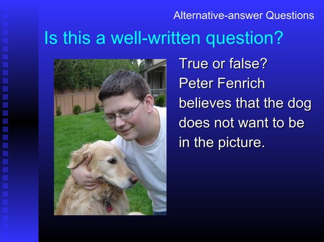 Writing effective questions and tests | PPT