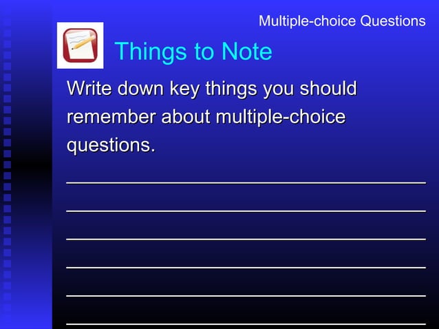 Writing effective questions and tests | PPT