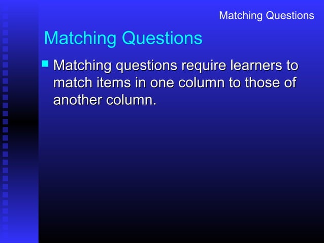 Writing effective questions and tests | PPT