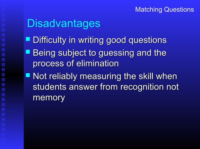 Writing effective questions and tests | PPT
