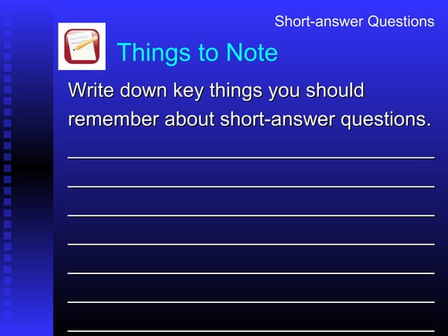 Writing effective questions and tests | PPT