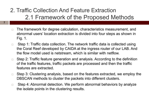 Traffic Features Extraction And Clustering Analysis For Abnormal