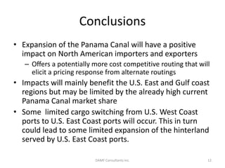 Panama Canal Expansion Impacts on North America Trade | PPT
