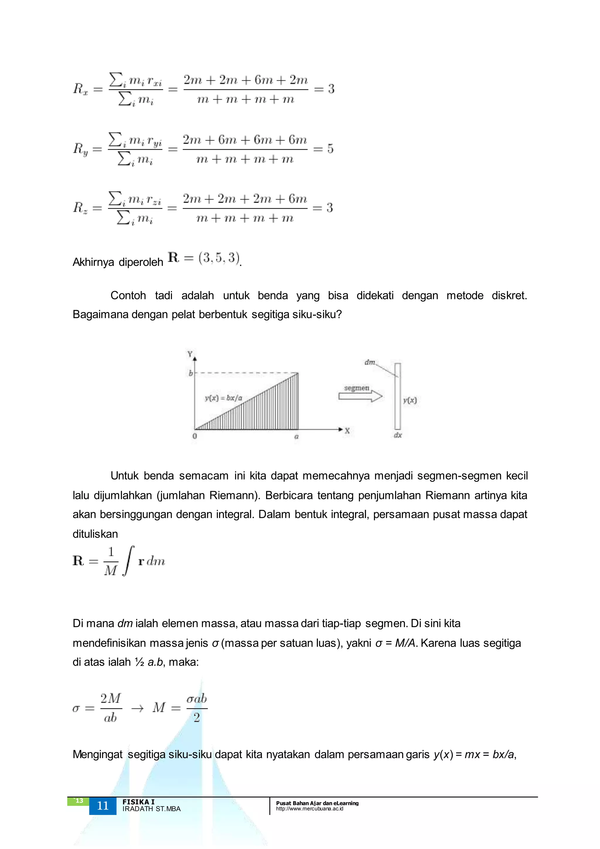 pusat massa | DOC