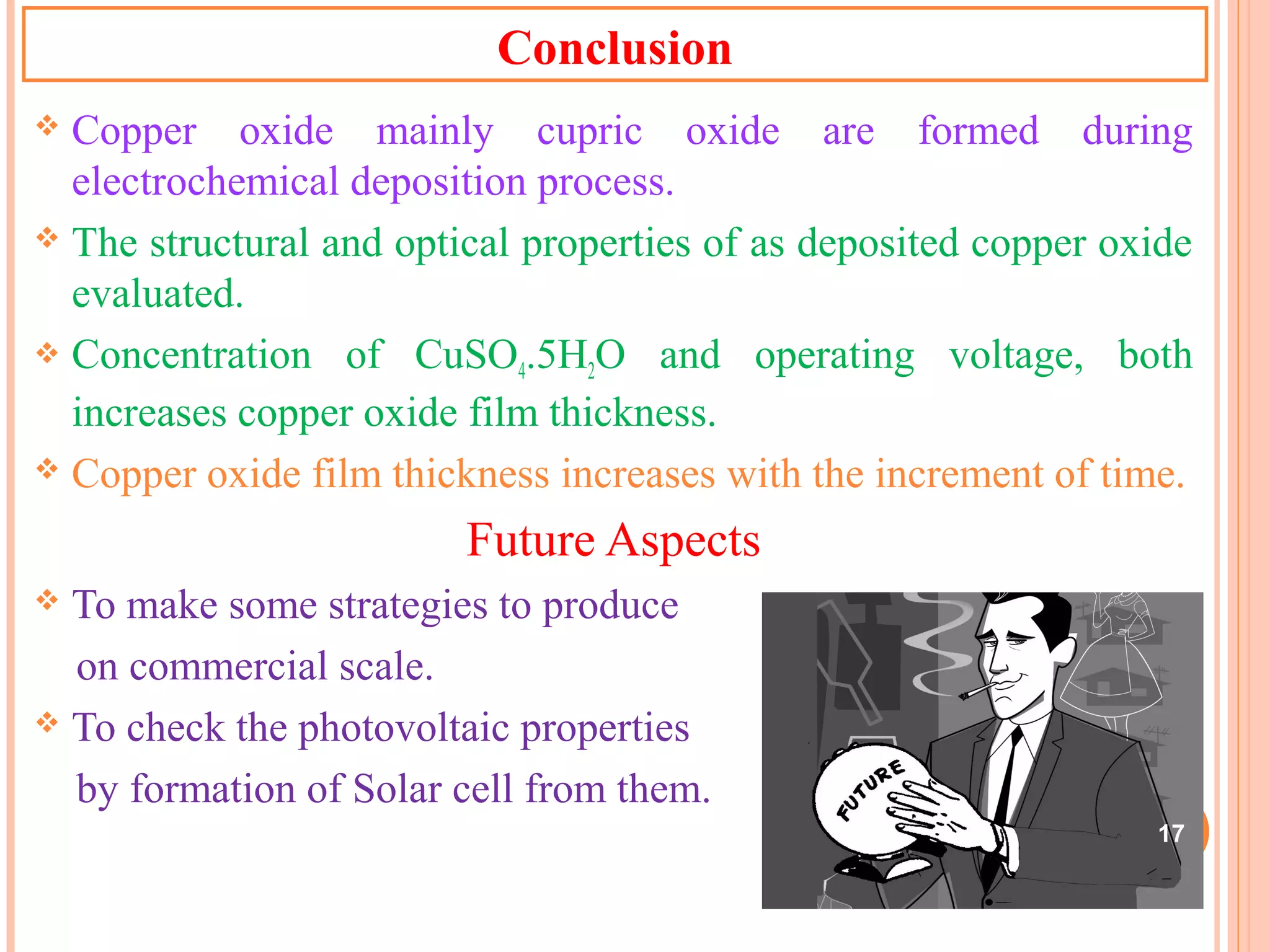 Electrodeposition and Characterization of Copper Oxide Thin Film for ...