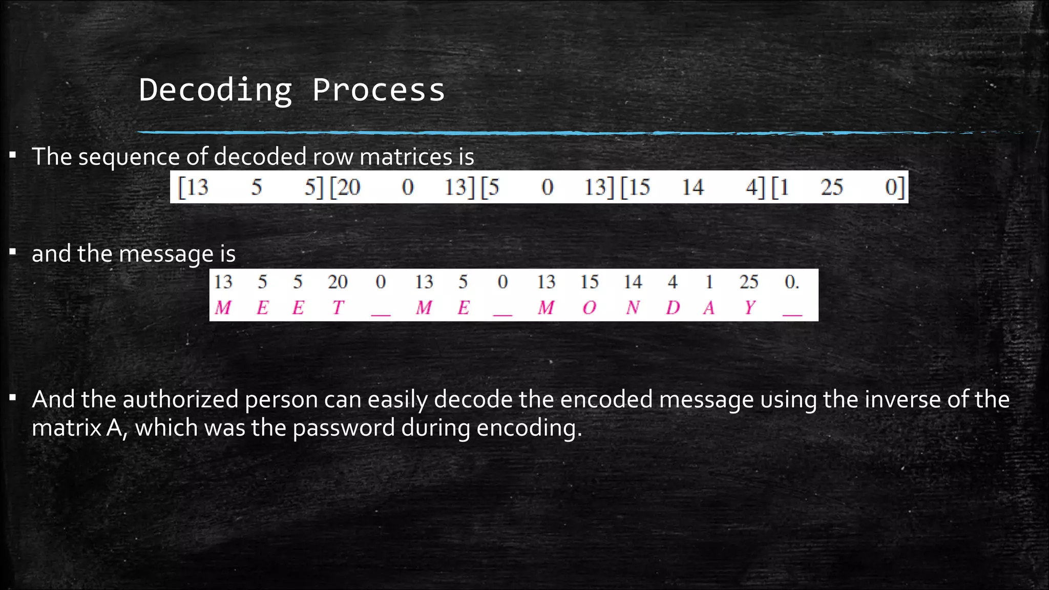 Application of Matrices | PPT