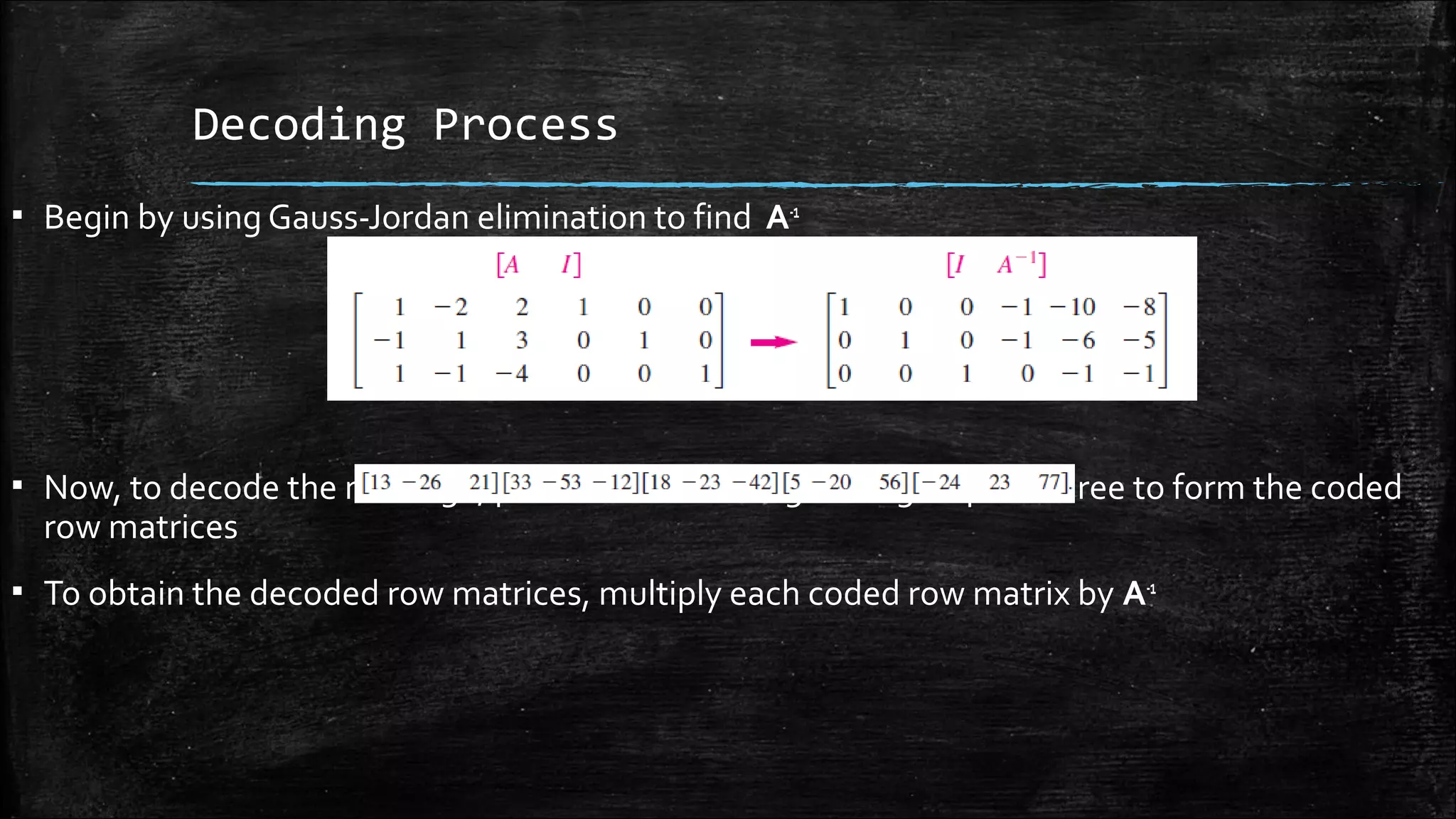 Application of Matrices | PPT