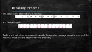 Application of Matrices | PPT