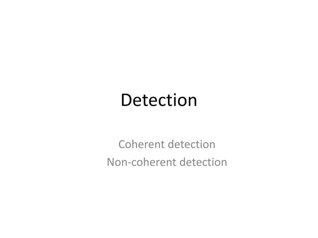 Coherent and Non-coherent detection of ASK, FSK AND QASK | PPTX | Digital Audio | Computer ...