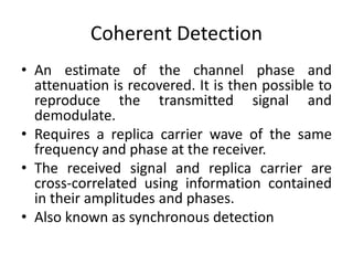 Coherent and Non-coherent detection of ASK, FSK AND QASK | PPTX | Digital Audio | Computer ...