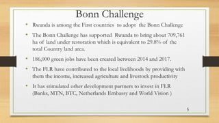 IUCN, Forest Landscape Restoration in Rwanda (Felix Rurangwa) | PPTX