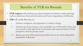 IUCN, Forest Landscape Restoration in Rwanda (Felix Rurangwa) | PPTX