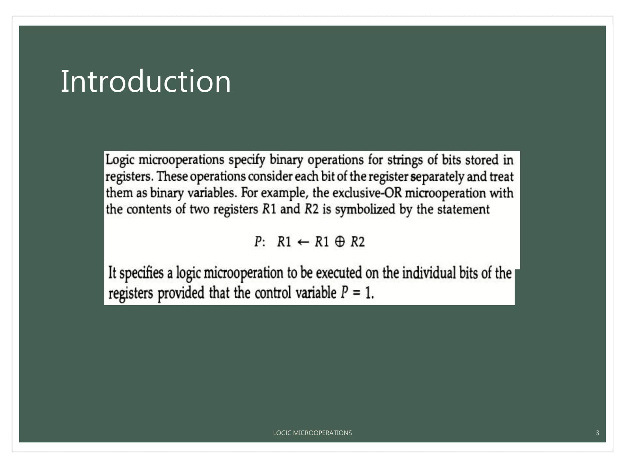 Logical micro-operations | PPTX