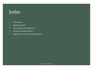 Logical micro-operations | PPTX