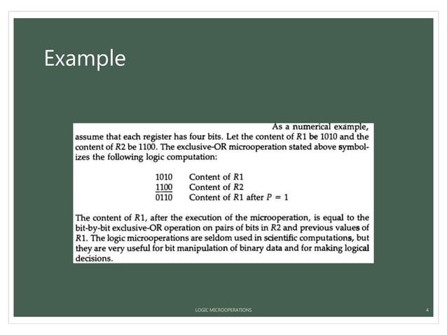 Logical micro-operations | PPTX