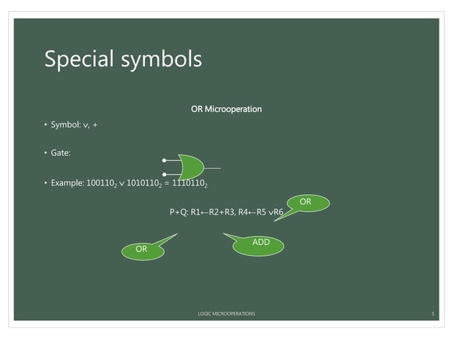 Logical micro-operations | PPTX