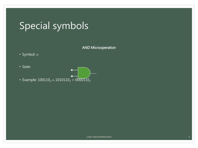 Logical micro-operations | PPTX