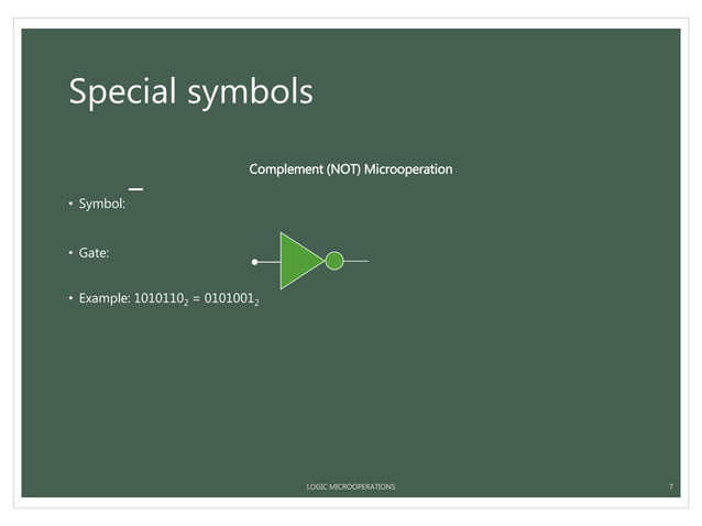 Logical micro-operations | PPTX