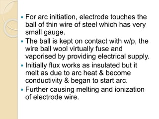 submerged arc welding presentation gtu | PPTX