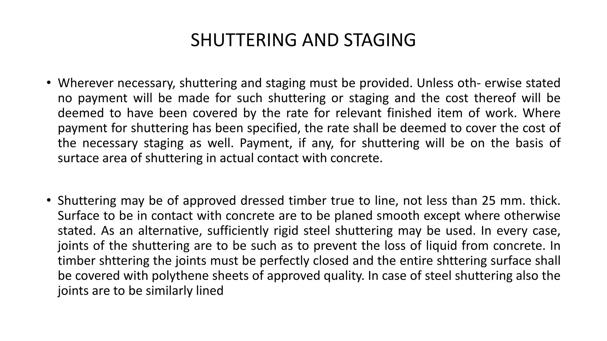 detailed specification for cement concrete | PPTX | Civil Engineering ...