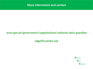 Building public trust in the use of health and care data | PPTX
