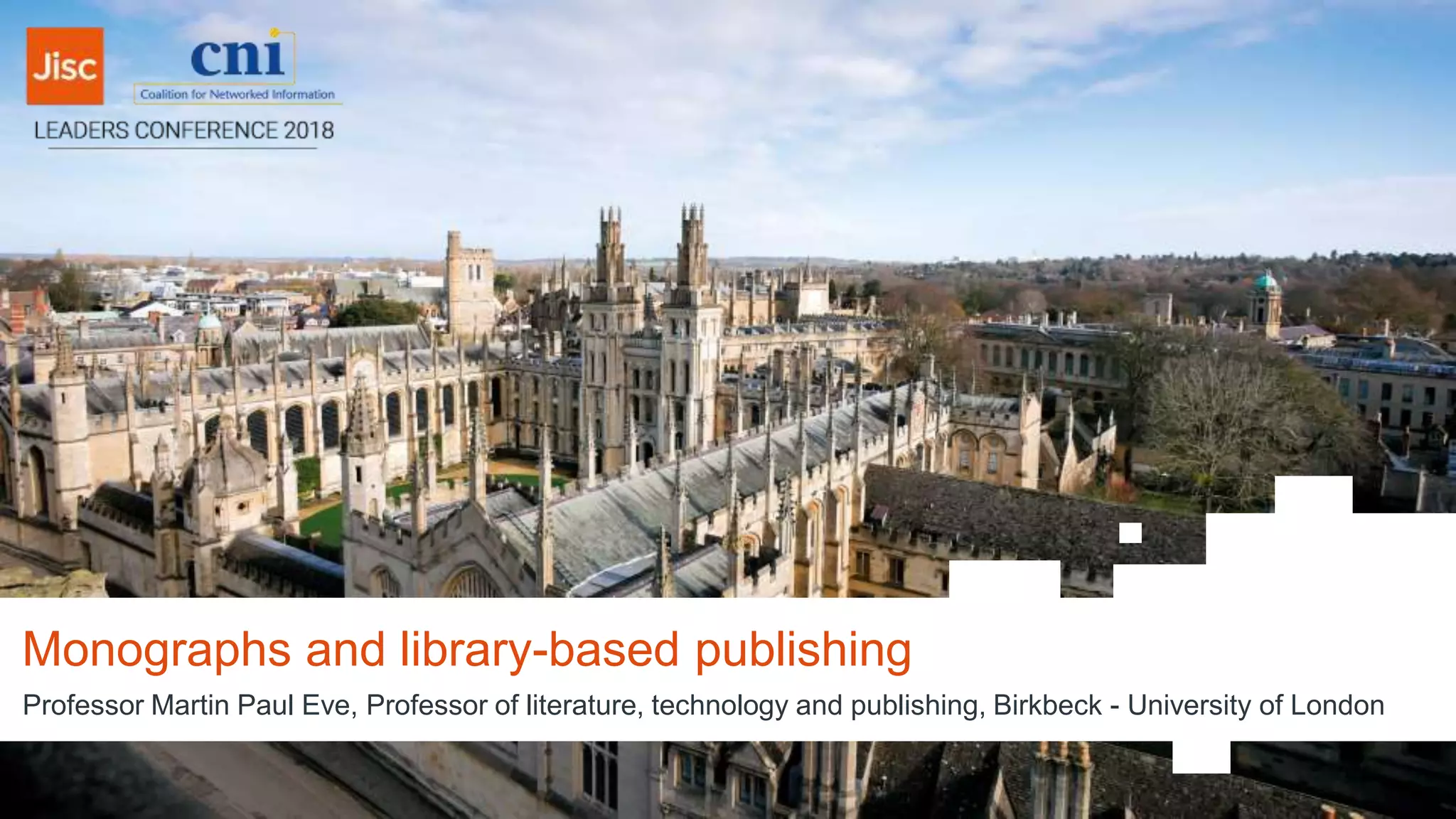 Monographs and library-based publishing | PPT