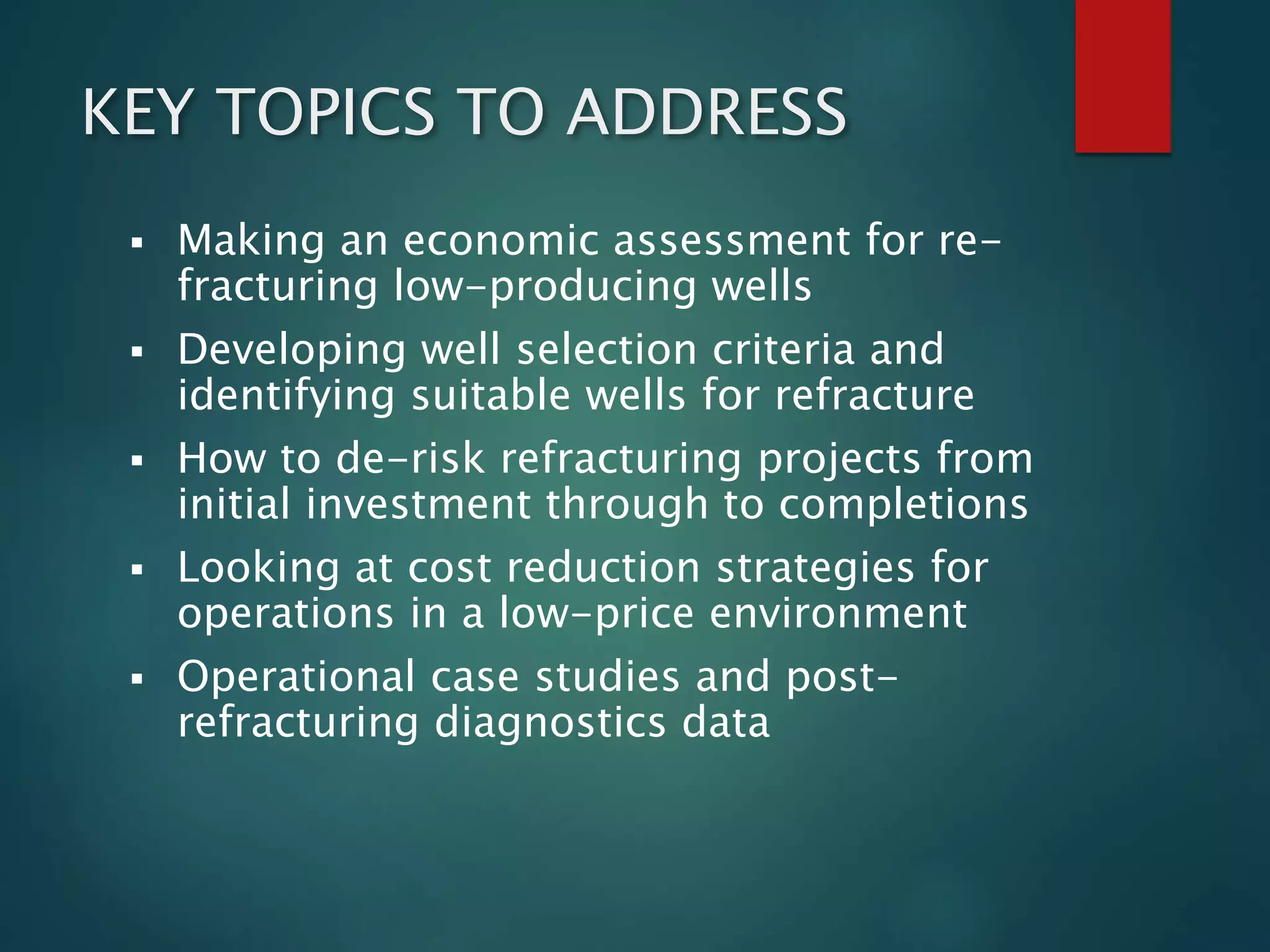 EVALUATING REFRAC WELLS USING RESERVOIR SIMULATION | PPTX