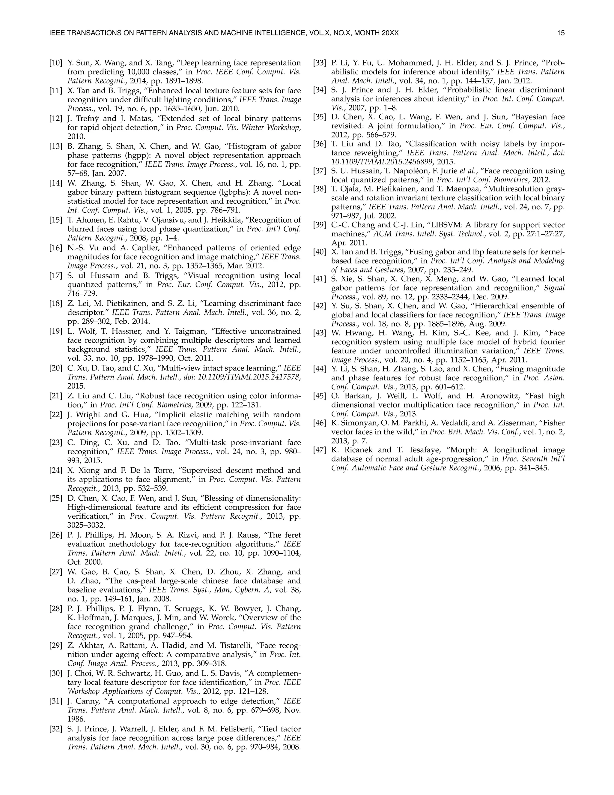 Multi-Directional Multi-Level Dual-Cross Patterns for Robust Face Recognition | PDF