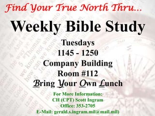 Weekly bible study | PPTX