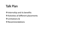 Internship work BAU | PPT