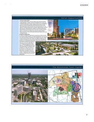 The Woodlands Howard Hughes Presentation On Hughes Landing | PDF