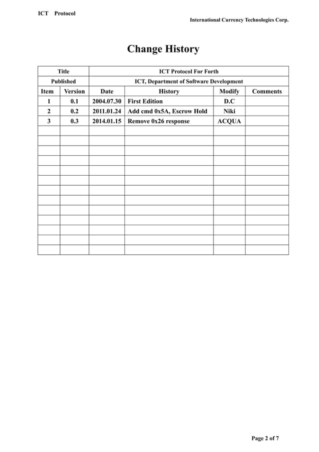 ICT-104 bill acceptor protocol | PDF | Computer Networking | Computing