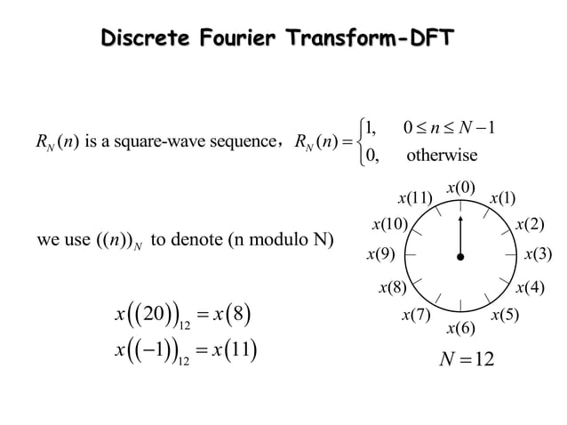 Discrete Fourier Transform | PPTX | Technology & Computing