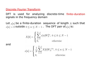 Discrete Fourier Transform | PPTX