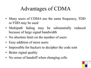 TDMA, FDMA, CDMA | PPT