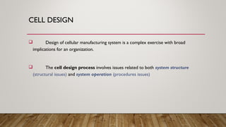 CELLULAR MANUFACTURING | PPT