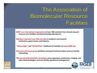 140127 abrf interlaboratory study proposal | PPT