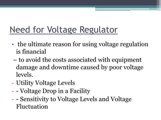 automatic voltage regulator | PPTX