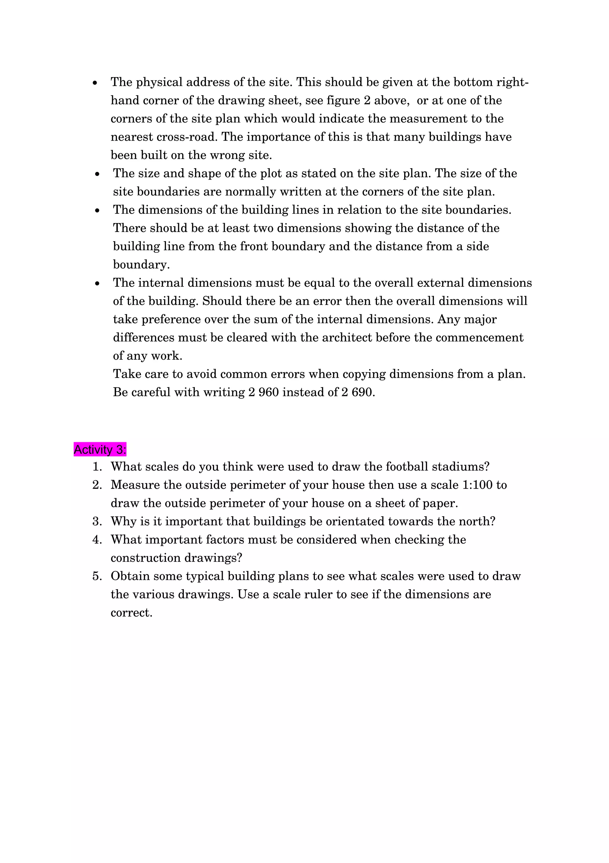 Read and Interpret Construction Drawings & specifications | DOC