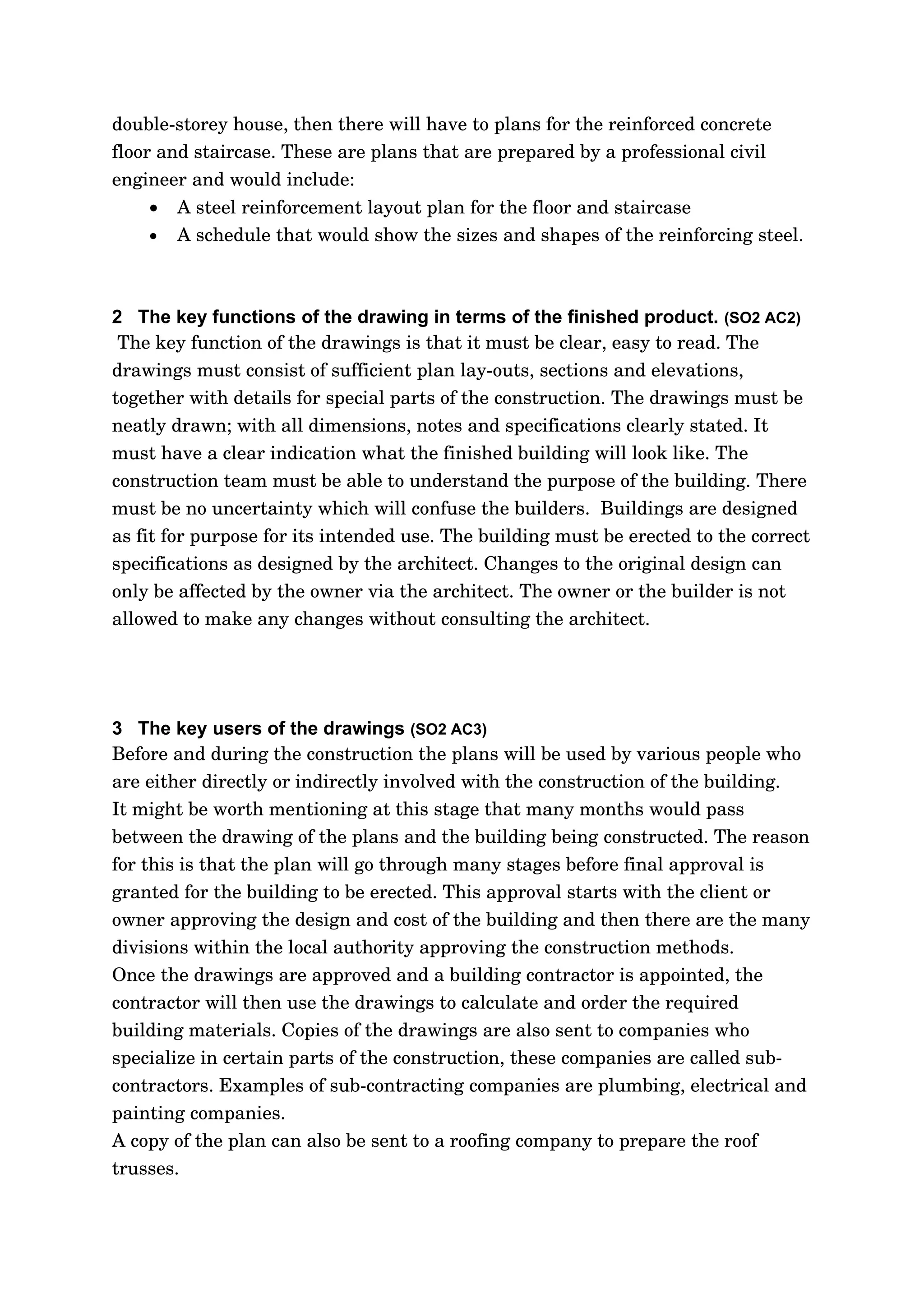 Read and Interpret Construction Drawings & specifications | DOC