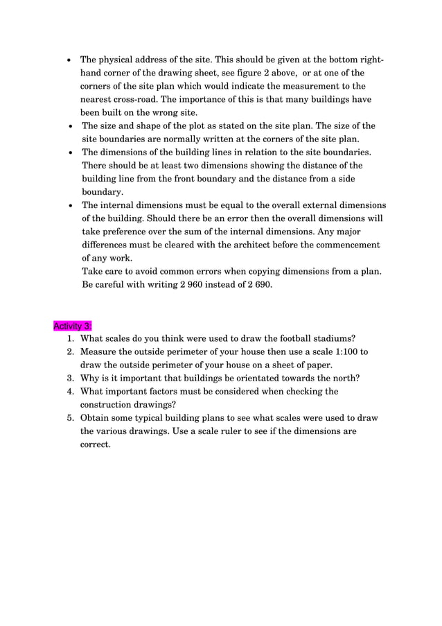 Read and Interpret Construction Drawings & specifications | DOC