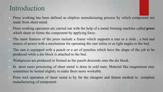 Press introduction & Operation | PPTX