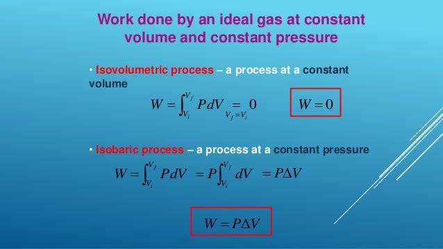 constant pressure process