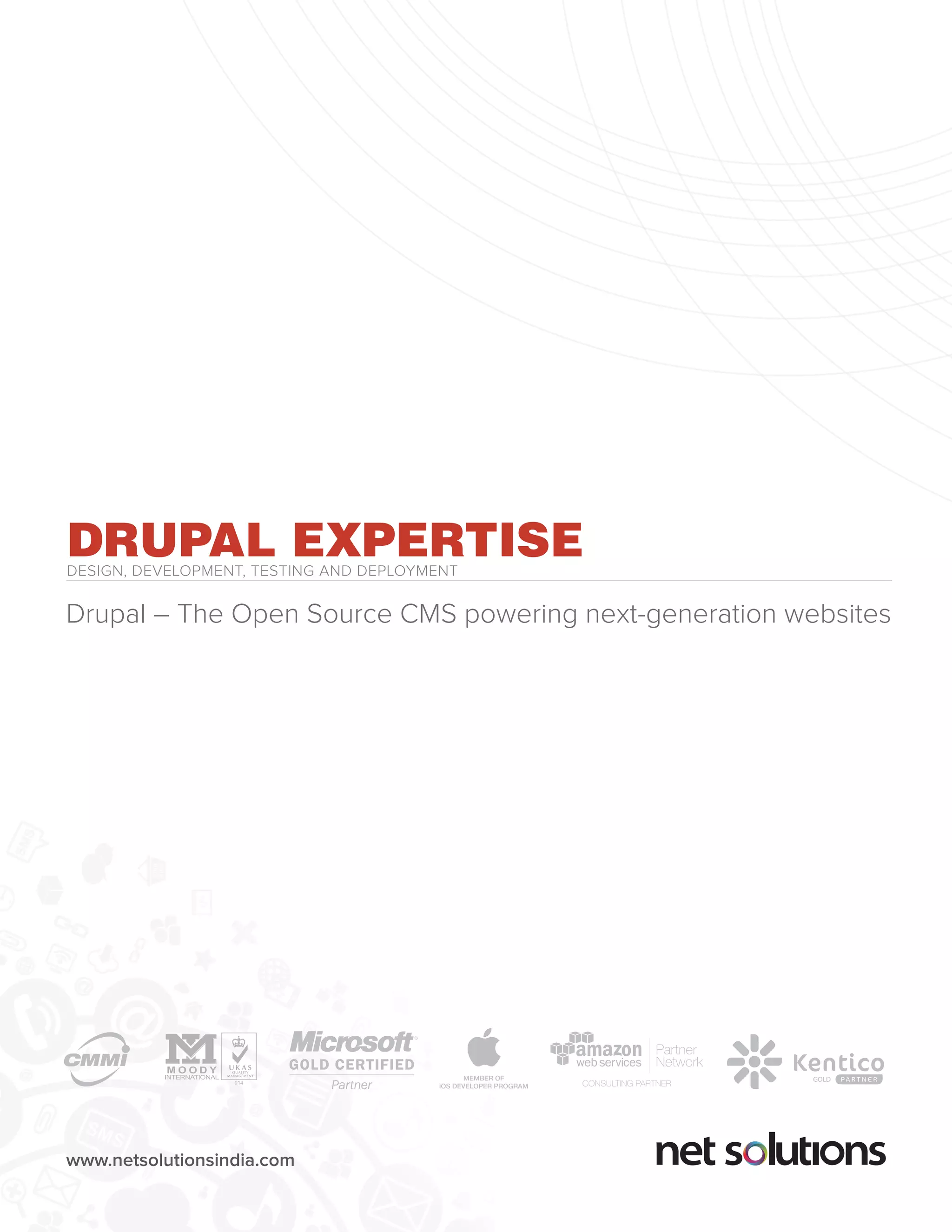 Net Solutions Drupal Development Brochure | PDF