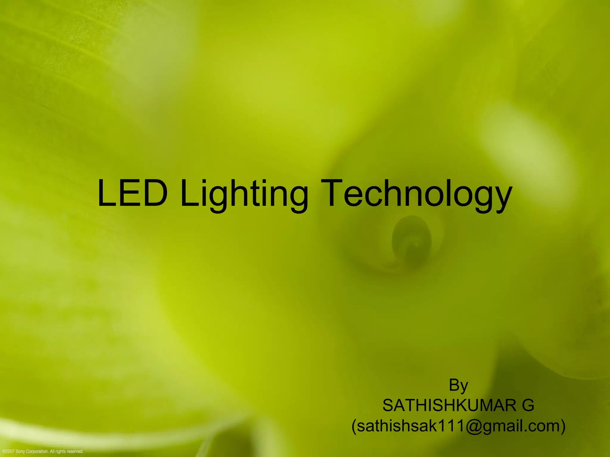 LED Lighting Technology | PPT