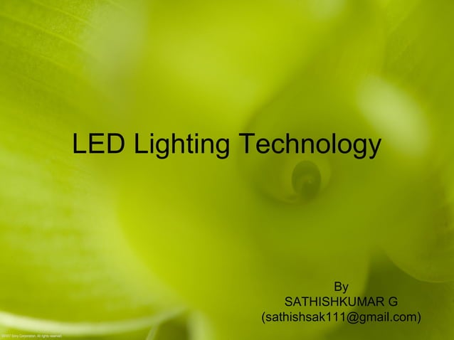 LED Lighting Technology | PPT