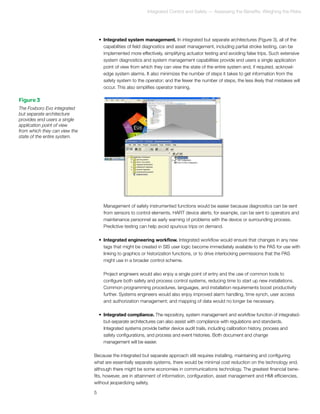 Integrated Control and Safety - Assessing the Benefits; Weighing the ...