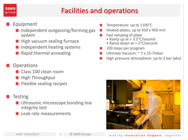 SAES Packaging Services for MEMS Devices | PDF | Physics | Science